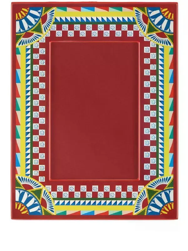 Dolce & Gabbana Carretto-print Photo Frame - Red
