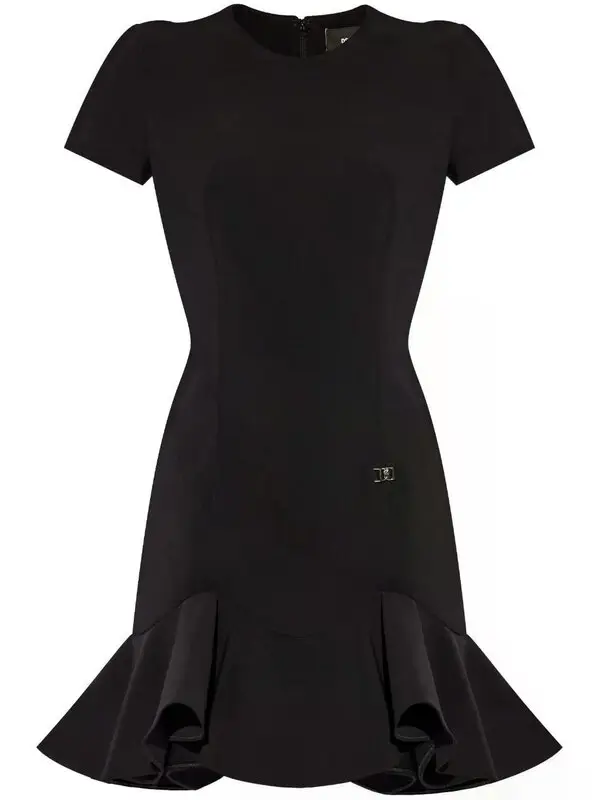 Dsquared2 Ruffled Hem Mini Dress