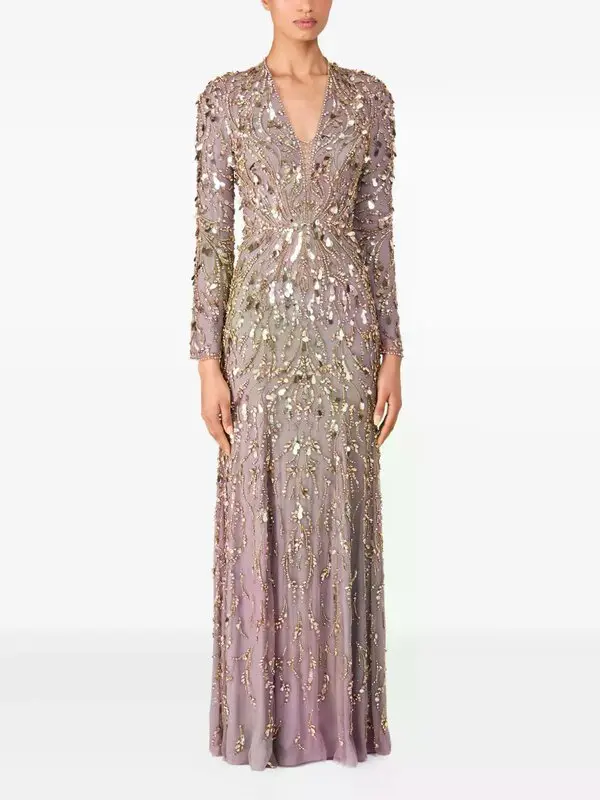 Jenny Packham Kaia Gown - Grey