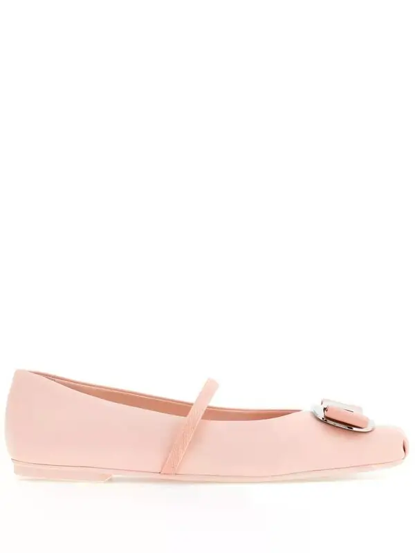 FERRAGAMO Vara Ballerina Flats - Pink