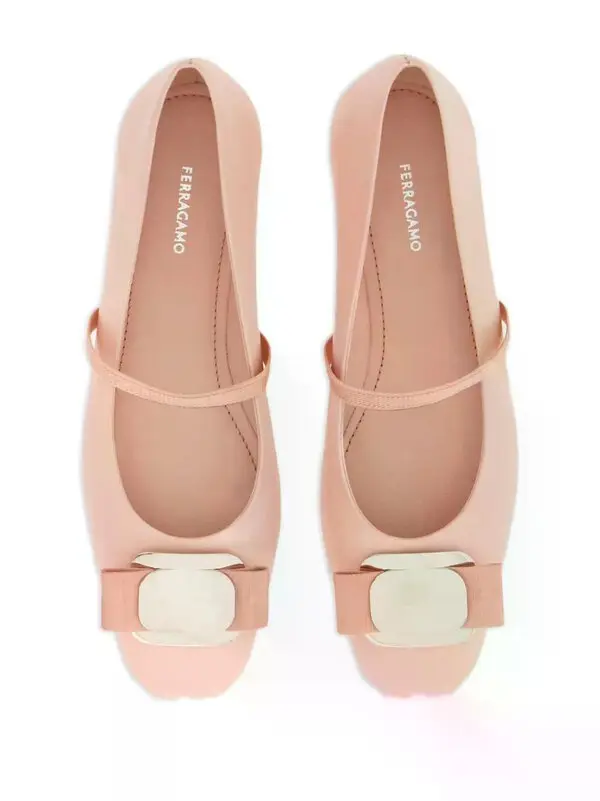 FERRAGAMO Vara Ballerina Flats - Pink