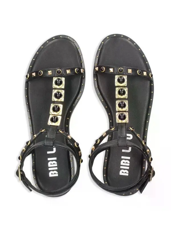 BIBI LOU Stud-embellished Flat Sandals