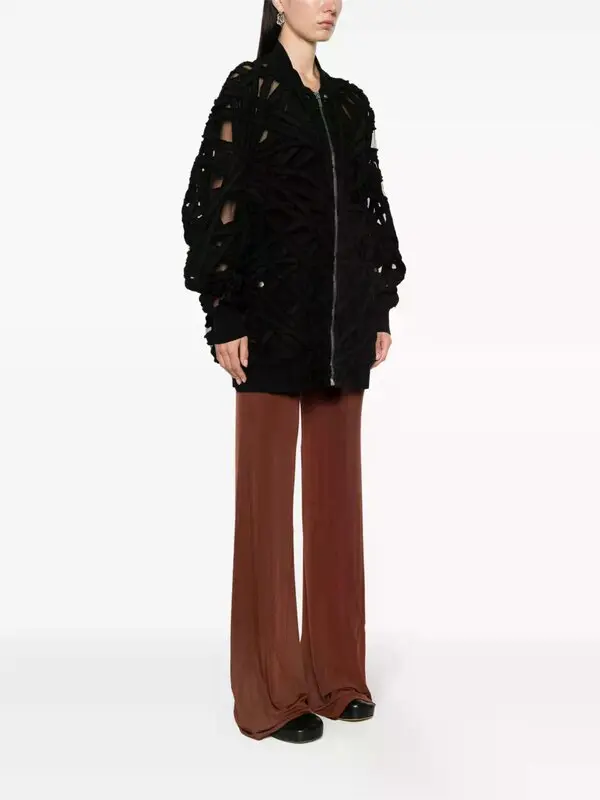 Rick Owens Peter Flight Strap-detail Oversized Jacket