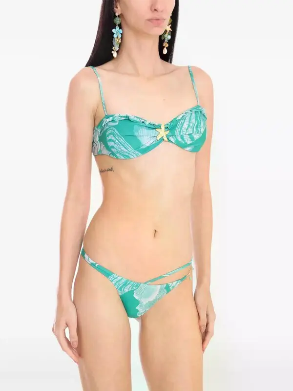 AMIR SLAMA Shell-print Bikini