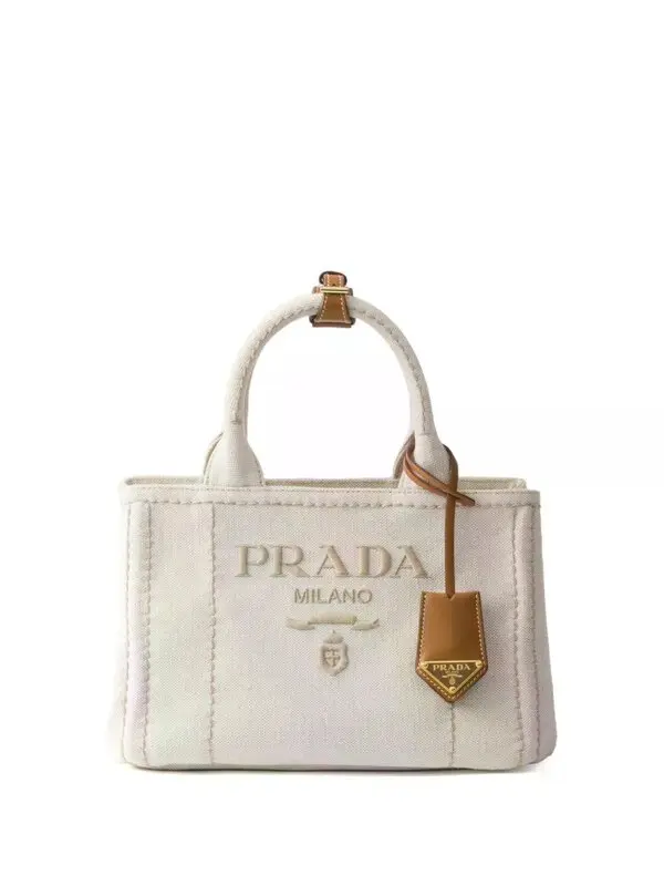 Prada Small Jardinière Tote Bag - Neutrals