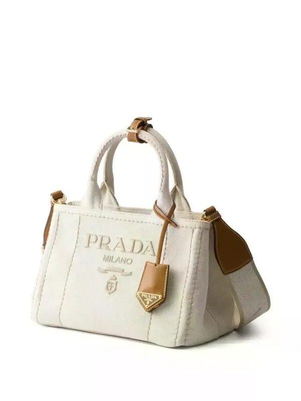 Prada Small Jardinière Tote Bag - Neutrals