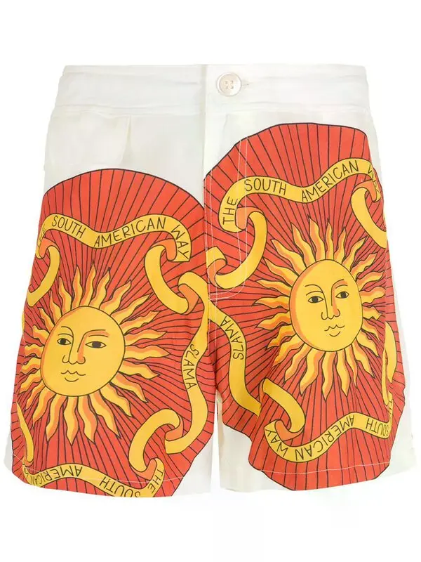 AMIR SLAMA Printed Sol Shorts