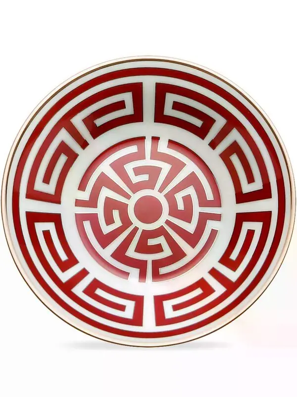GINORI 1735 Labirinto Coffee Saucers - Red