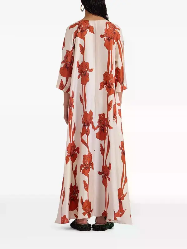 La DoubleJ Floral-print Midi Dress