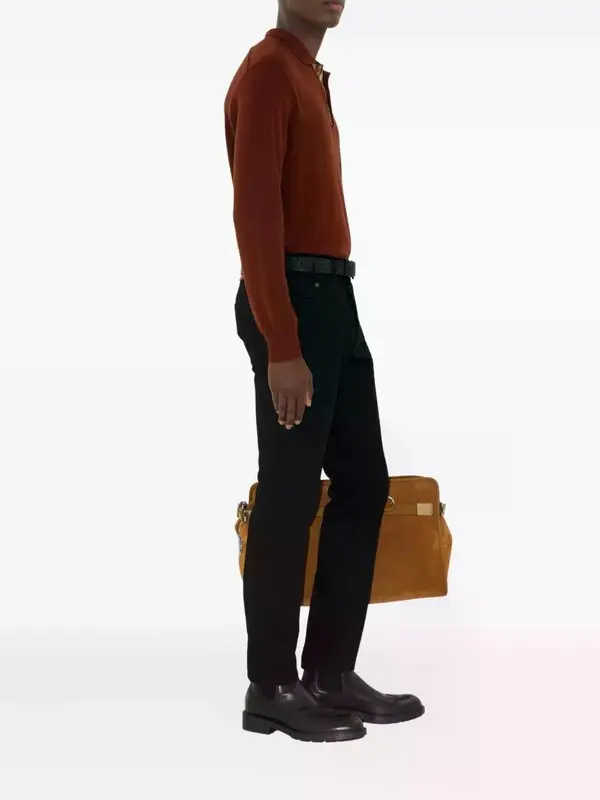 Burberry Slim-cut Jeans With Equestrian Knight Design
