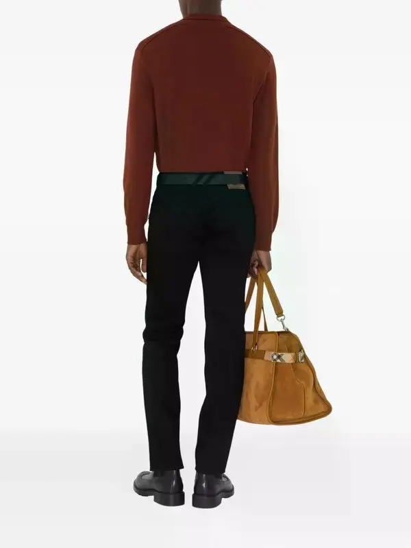 Burberry Slim-cut Jeans With Equestrian Knight Design
