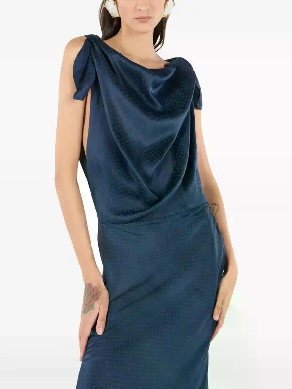 Roberto Cavalli Silk Midi Dress