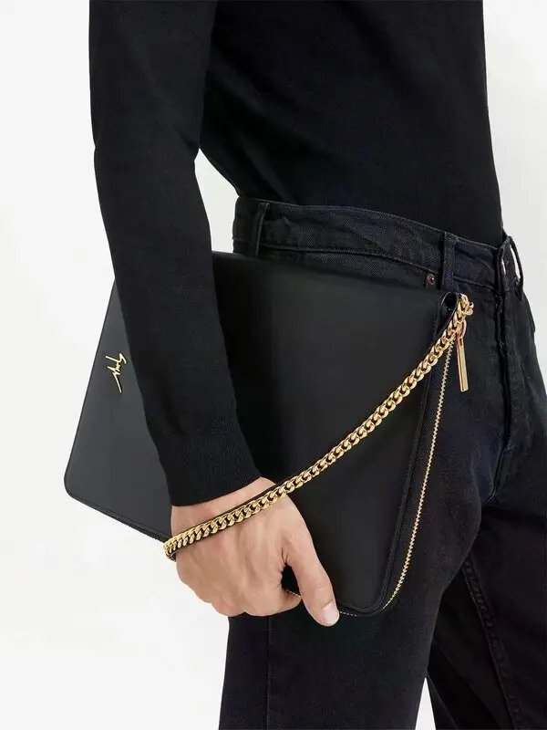 GIUSEPPE ZANOTTI Aymeric Chain-strap Tablet Case - Black