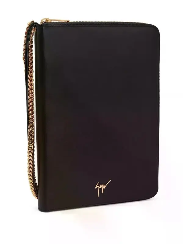 GIUSEPPE ZANOTTI Aymeric Chain-strap Tablet Case - Black