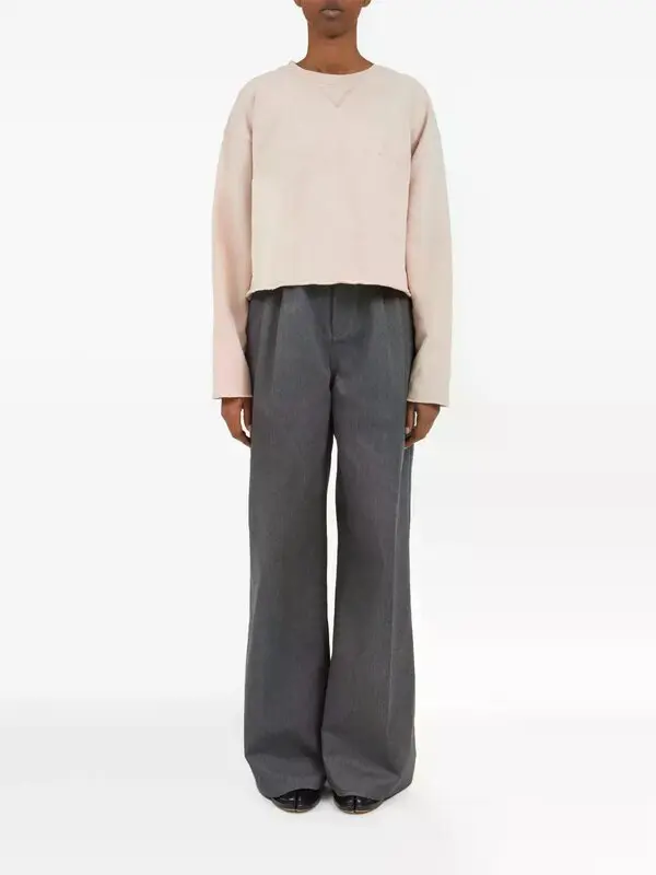MAISON MARGIELA Logo-appliqué Cotton Sweatshirt