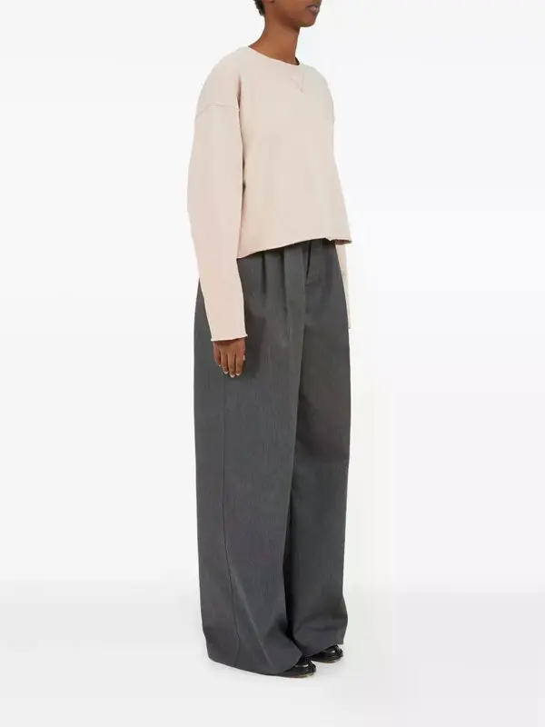 MAISON MARGIELA Logo-appliqué Cotton Sweatshirt