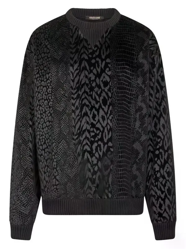 Roberto Cavalli Printed Cotton Jumper