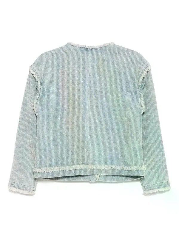 MUSIUM DIV. Round-neck Denim Jacket