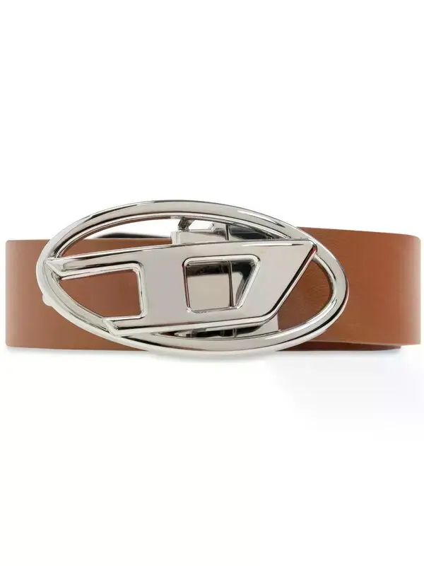 DIESEL® B-1dr Leather Belt - Brown