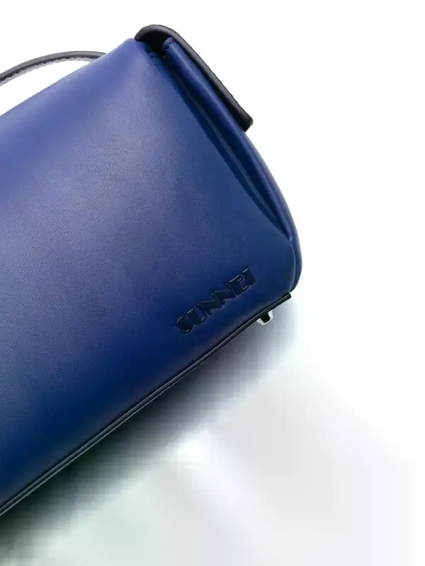 Sunnei Logo-plaque 'labauletto' Shoulder Bag - Blue