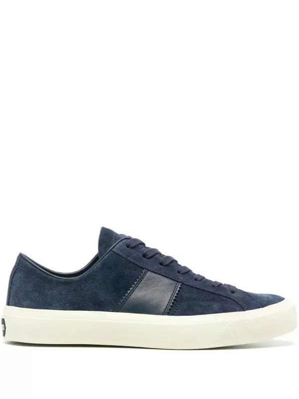 TOM FORD Cambridge Logo-patch Sneakers - Blue