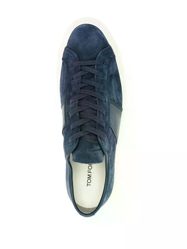 TOM FORD Cambridge Logo-patch Sneakers - Blue