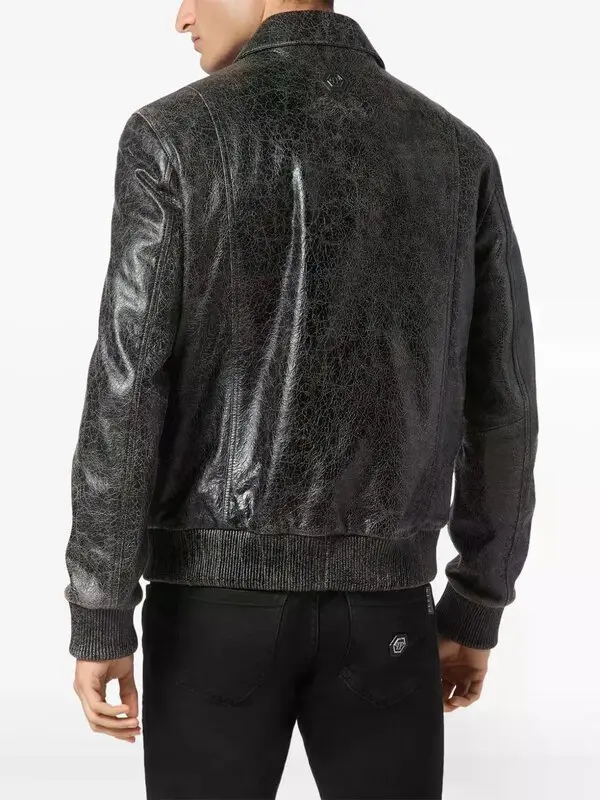 Philipp Plein Coster Bomber Jacket - Grey