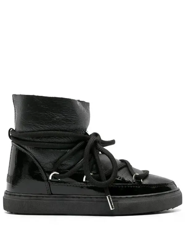 Inuikii Classic Lambskin Sneakers Boots - Black