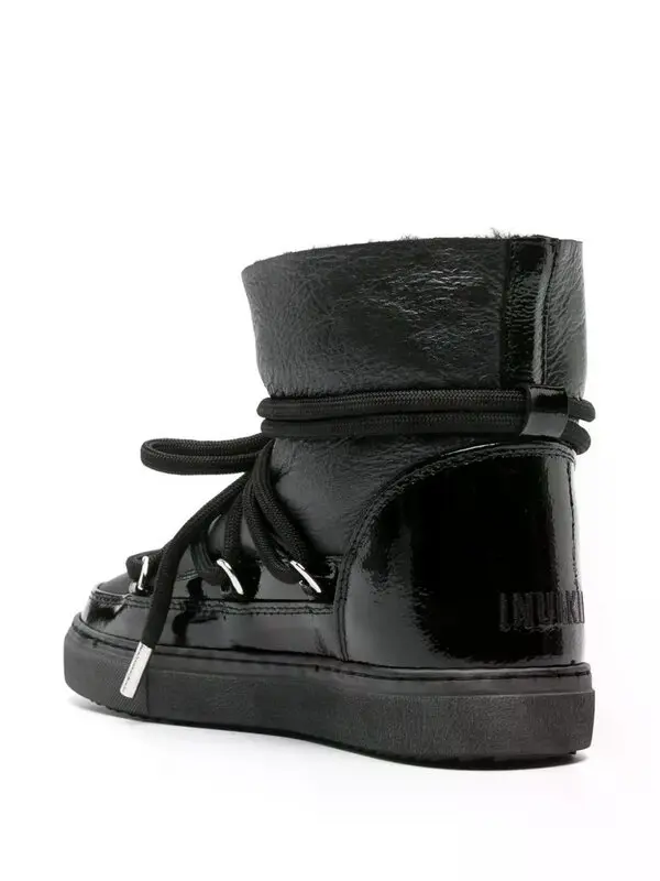 Inuikii Classic Lambskin Sneakers Boots - Black