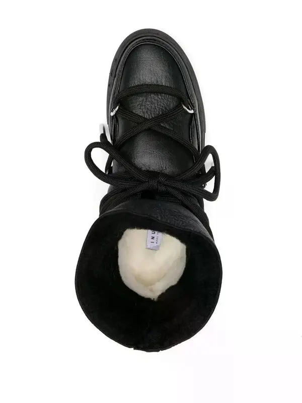 Inuikii Classic Lambskin Sneakers Boots - Black