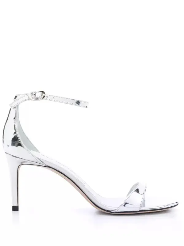 STUART WEITZMAN 75mm Nudist Ii Sandals - Silver
