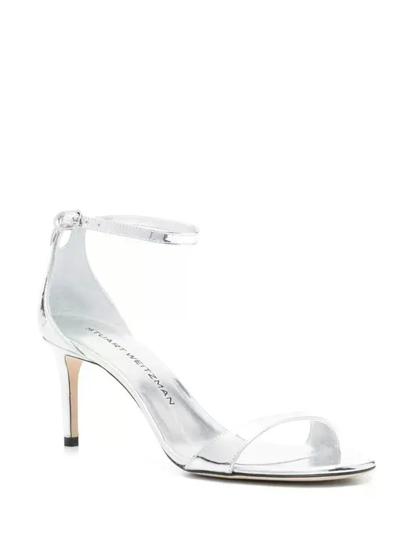 STUART WEITZMAN 75mm Nudist Ii Sandals - Silver