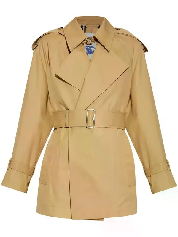 Burberry Belted Gabardine Trench Jacket