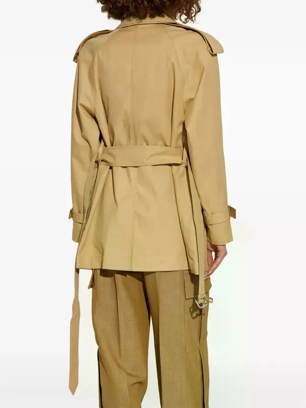 Burberry Belted Gabardine Trench Jacket
