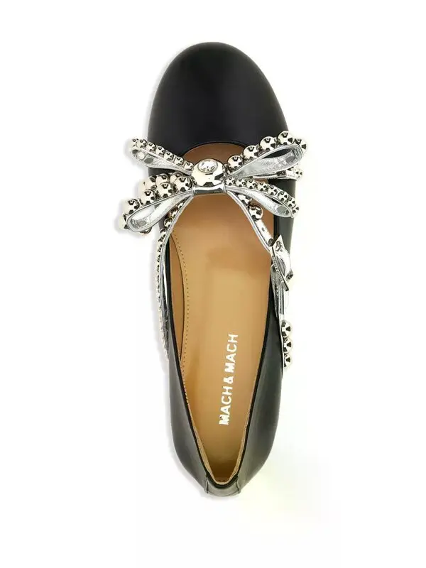 Mach & Mach Stud-embellished Ballet Flats