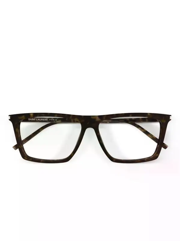 Saint Laurent Square-frame Glasses - Brown