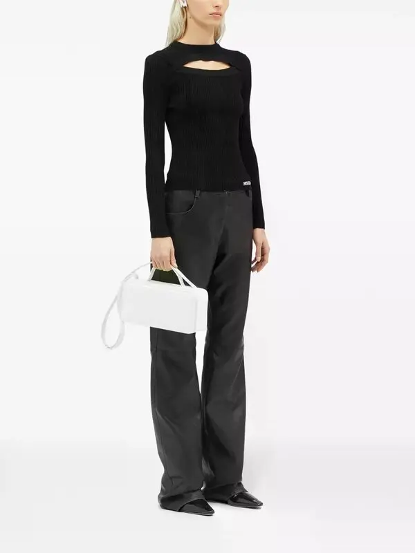 MSGM Cut-out Knitted Top