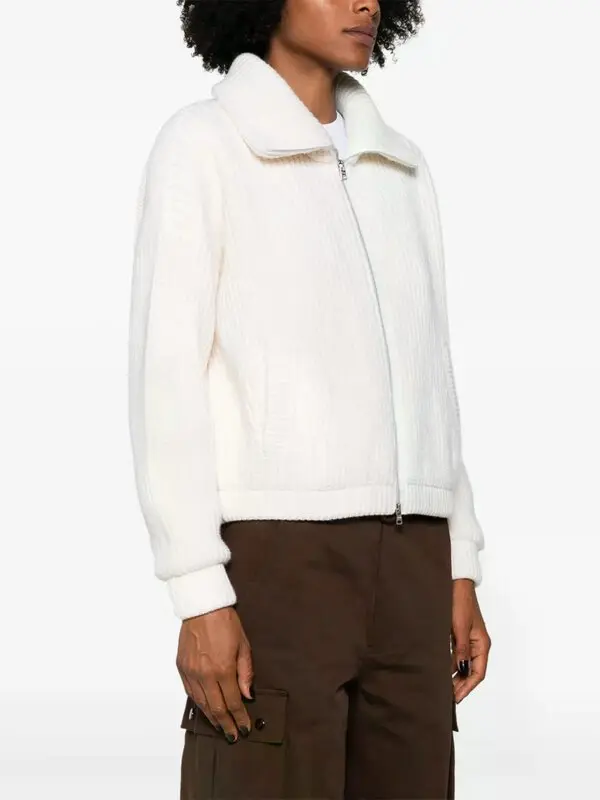Herno Wool Zipped Cardigan