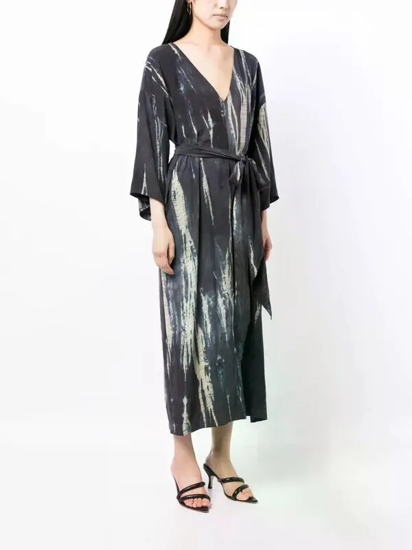 Voz Abstract-pattern Print V-neck Dress