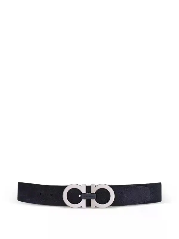 FERRAGAMO Gancini Buckle Belt - Blue
