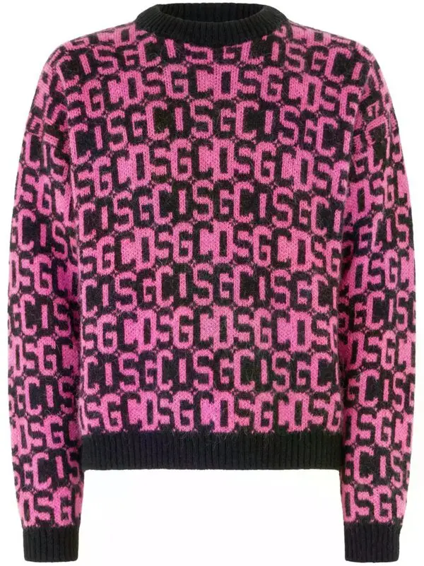 Gcds Intarsia-knit Logo Jumper