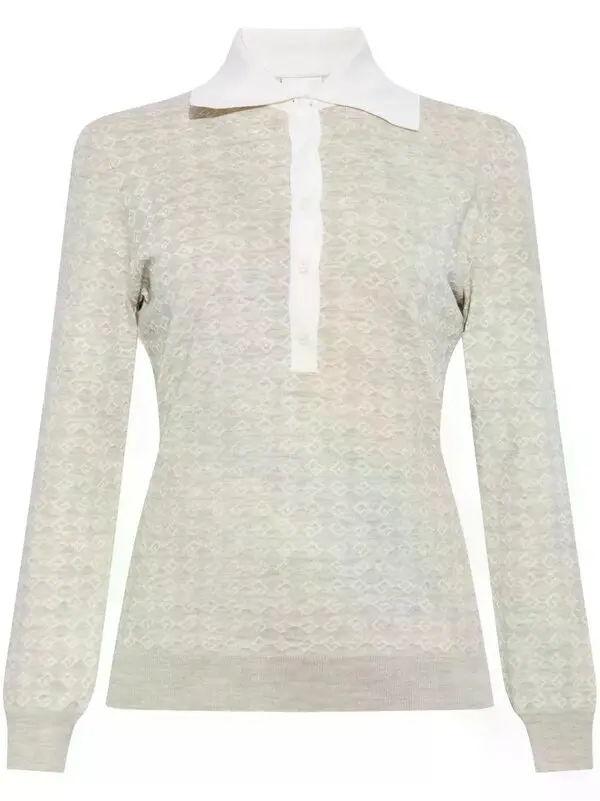 Givenchy Monogram 72 Jacquard Polo Jumper