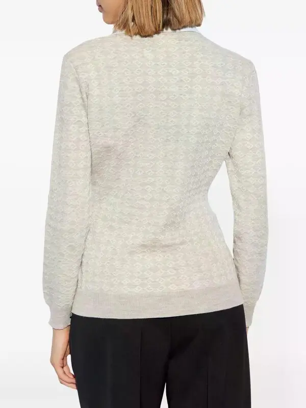 Givenchy Monogram 72 Jacquard Polo Jumper
