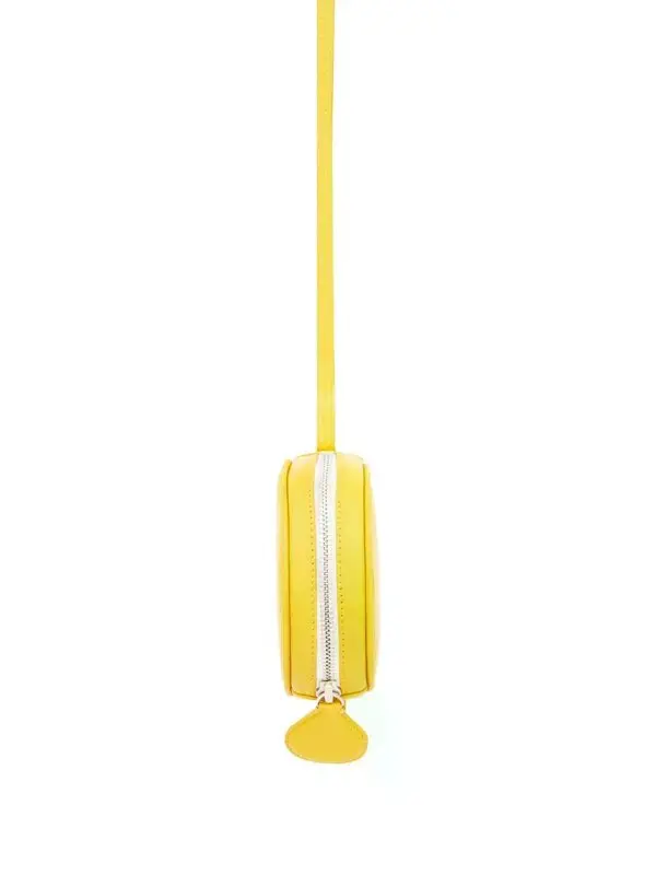 COURREGES Reedition Circle Leather Bag - Yellow