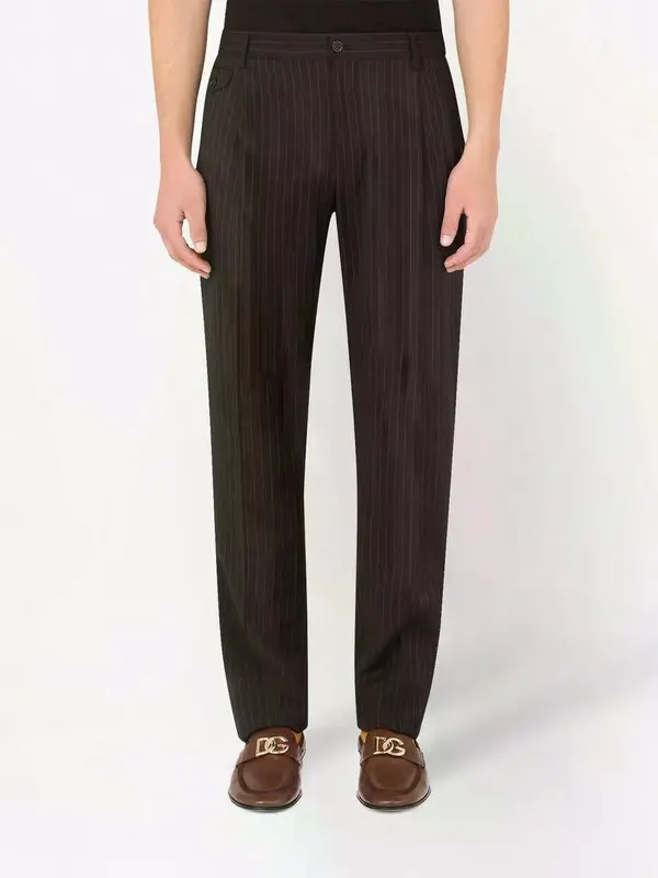 Dolce & Gabbana Pinstripe Tailored Wool-blend Trousers