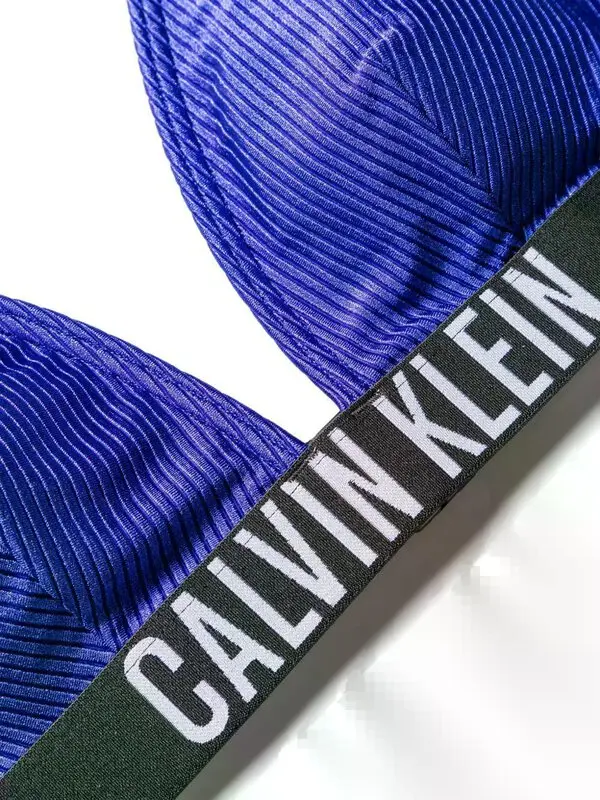 Calvin Klein Logo-underband Triangle Bikini Top