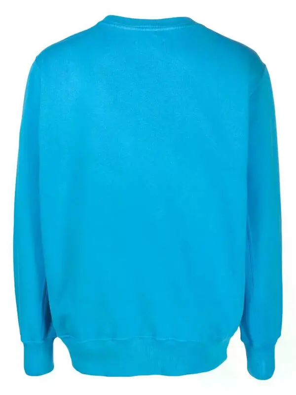 AUTRY Logo-flocked Cotton Sweatshirt