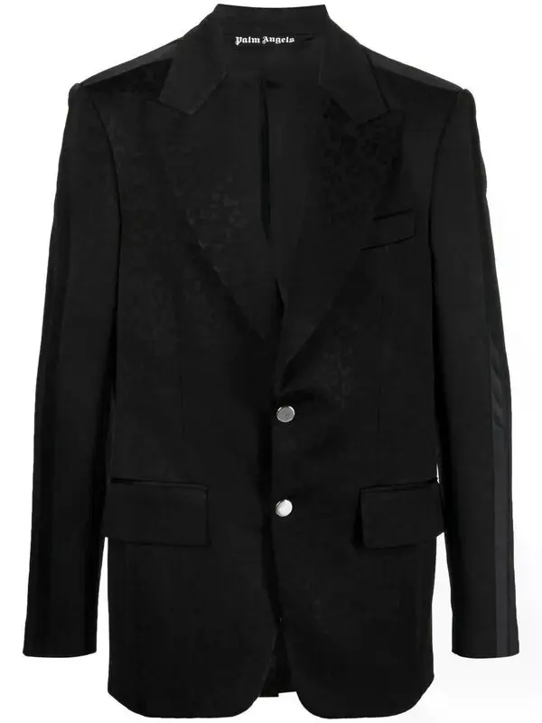 Palm Angels Jacquard Single-breasted Blazer