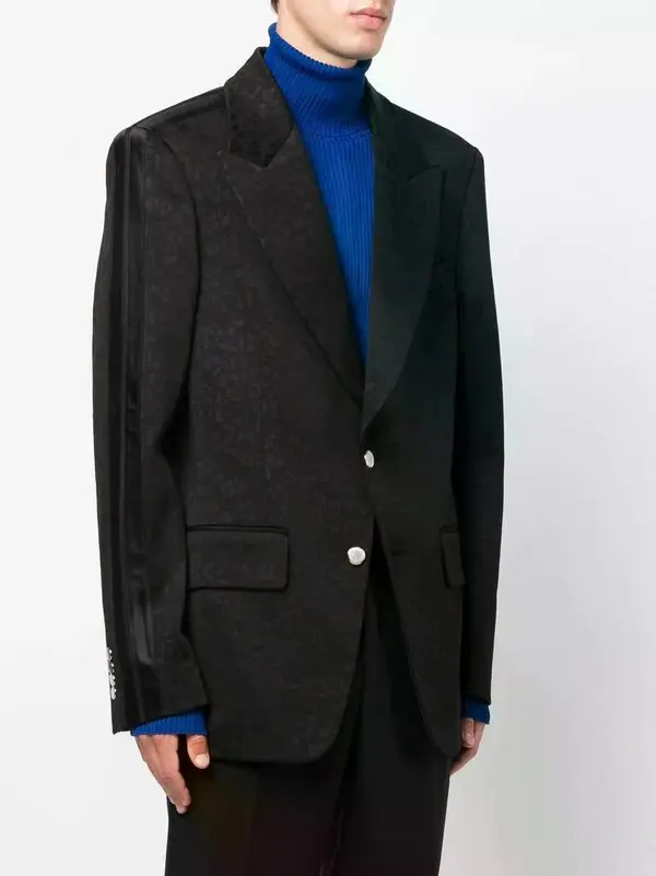 Palm Angels Jacquard Single-breasted Blazer