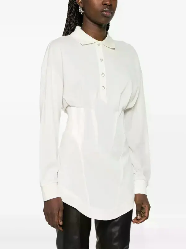 MUGLER Corseted Polo Mini Dress